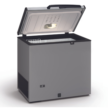 Chest Freezer Stainless Steel Finish and Stainless Steel Lid - 220 L ...